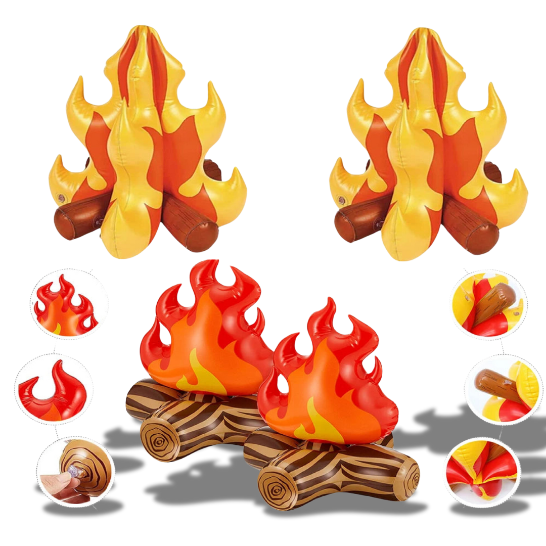 2 Unidades fogueira chama artificial aniversário chama de fogo artific ...